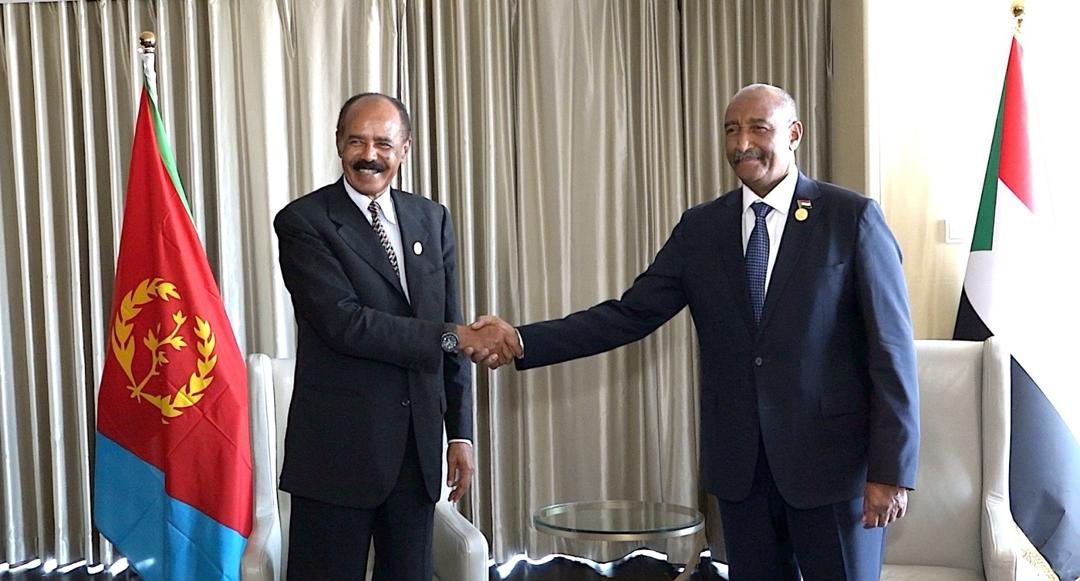 Al-Burhan receives Afwerki and affirms the friendship with Eritrea
